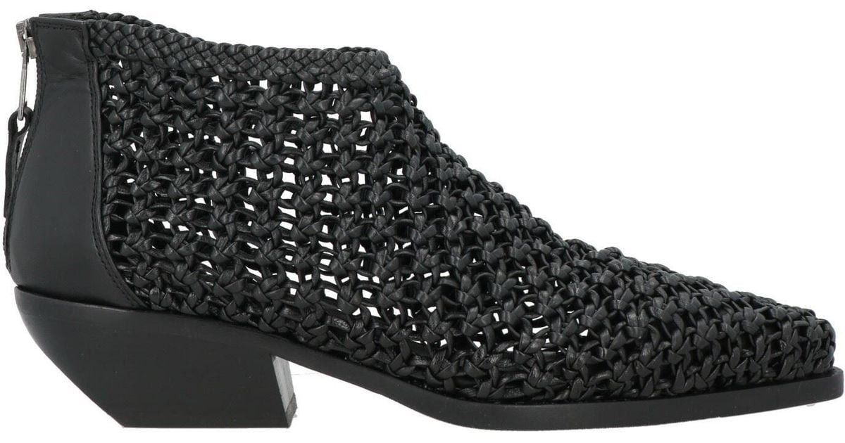 Elena Iachi Ankle Boots Leather in Black | Lyst UK