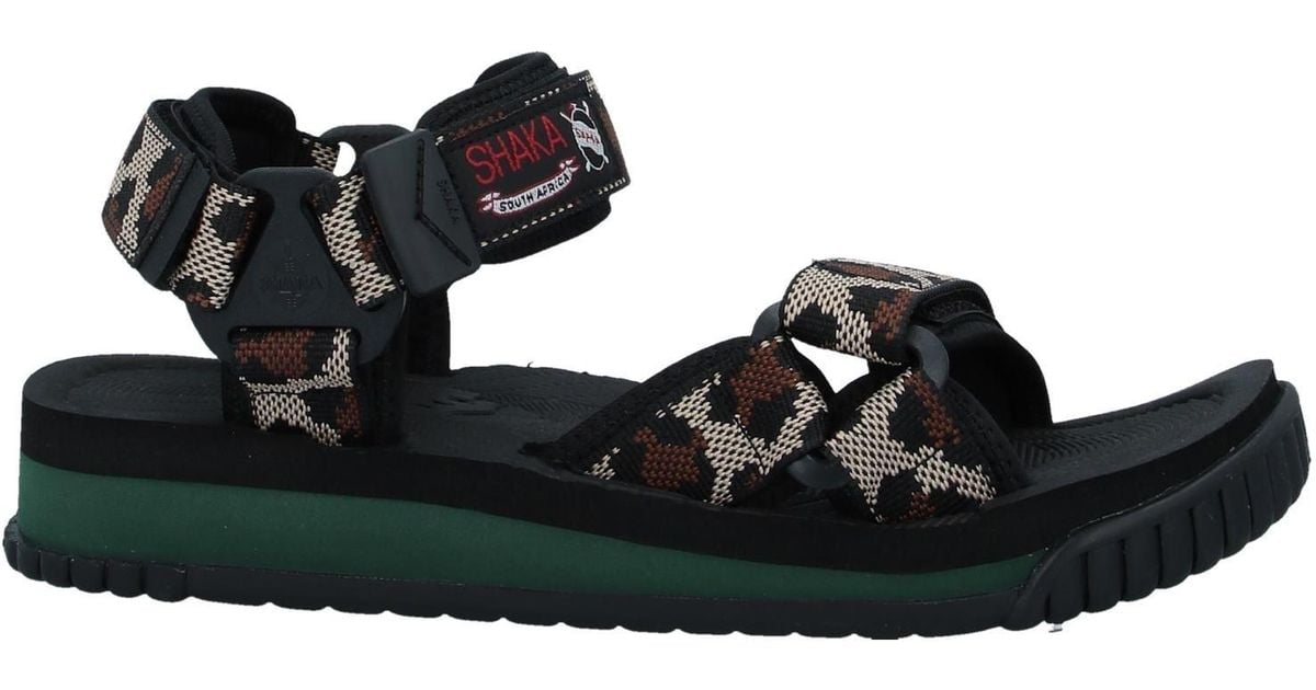 Shaka Sandals in Beige (Black) | Lyst