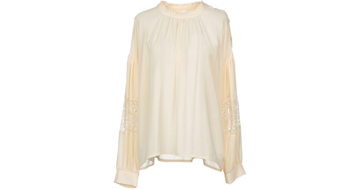 Souvenir Clubbing Lace Shirt in Beige (Natural) - Lyst