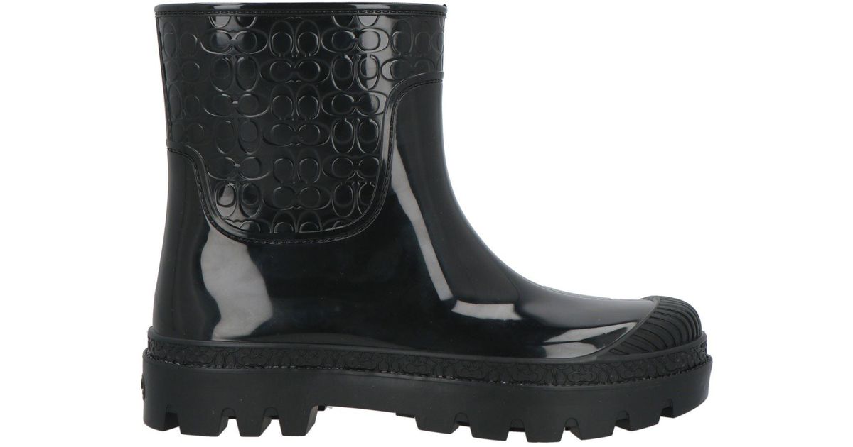 COACH Ankle Boots Plastic in Black | Lyst