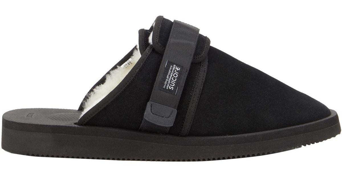 Suicoke Mules & Clogs Cow Leather in Black | Lyst