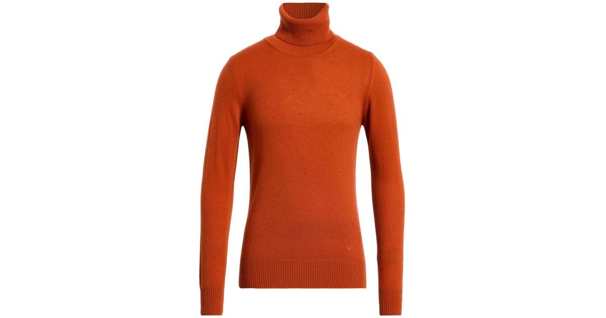 Emporio Armani Turtlenecks in Orange for Men | Lyst UK