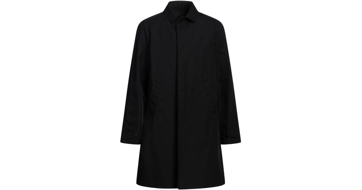 Prada Overcoat & Trench Coat in Black for Men | Lyst
