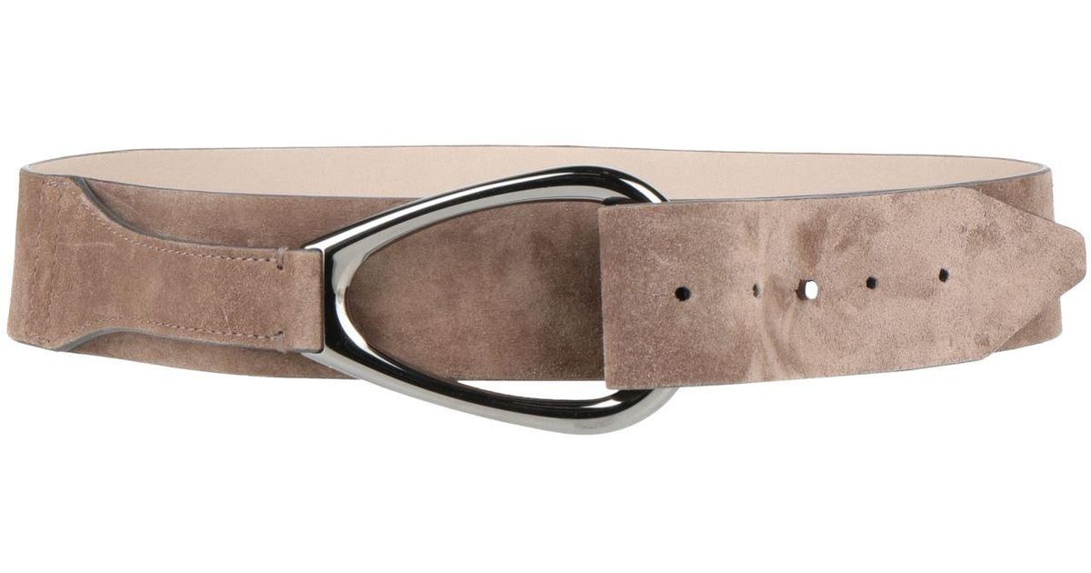 Brunello Cucinelli Khaki Belt Leather in Natural | Lyst