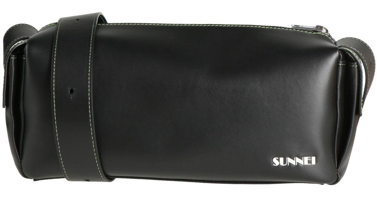 Sunnei Cross-Body Bag Leather in Black | Lyst