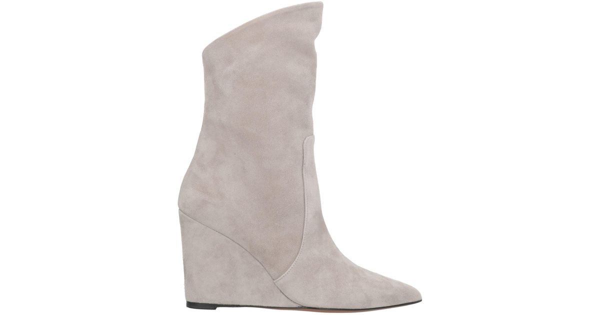 Pinto Paris Light Ankle Boots Leather in Gray | Lyst
