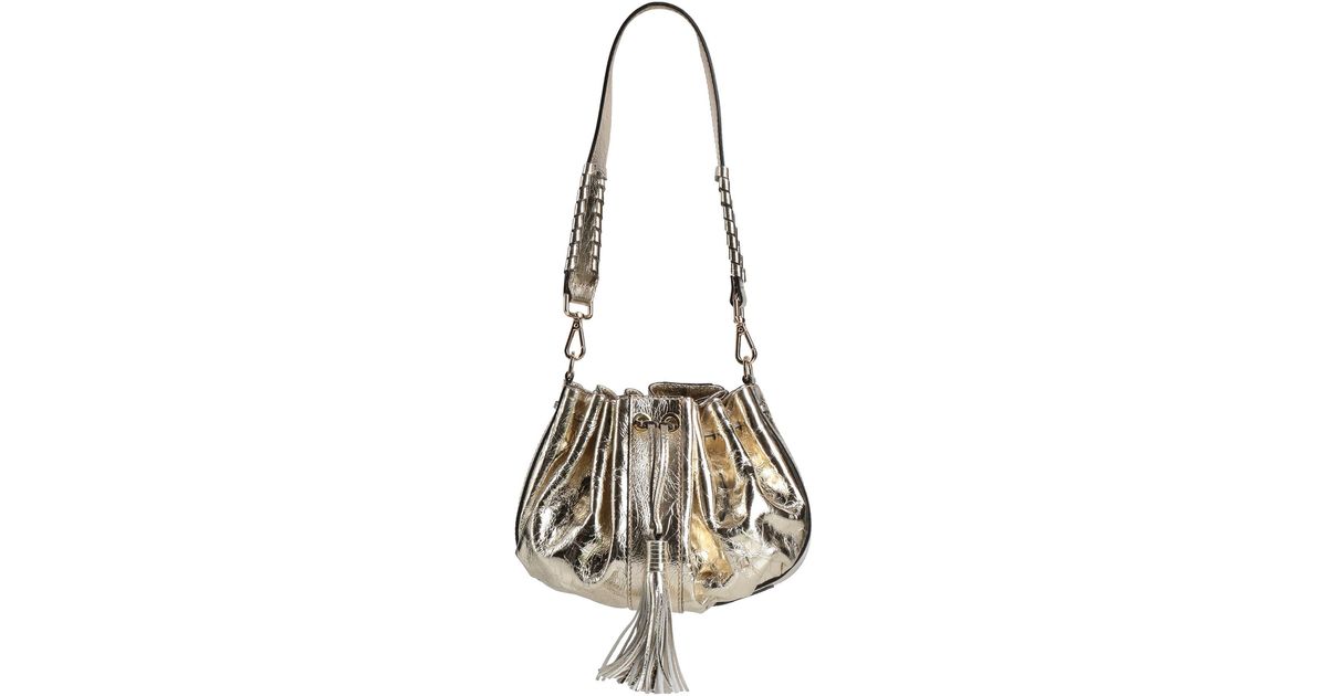 Ba&sh Shoulder Bag Calfskin in White | Lyst UK