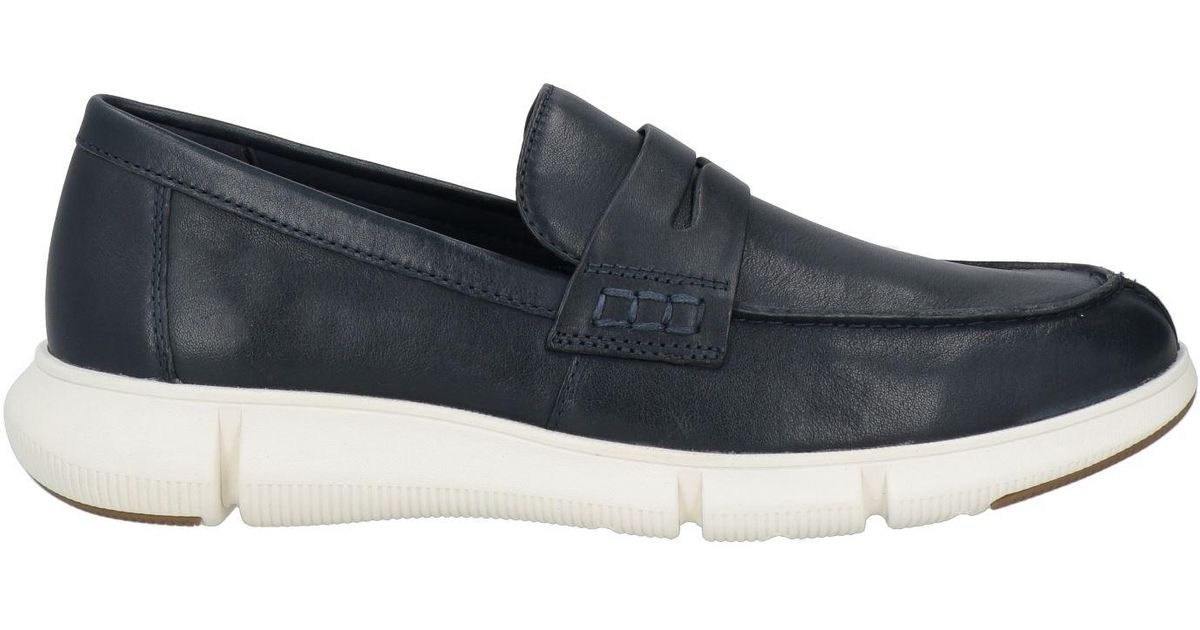 Geox Loafers Leather in Blue for Men | Lyst