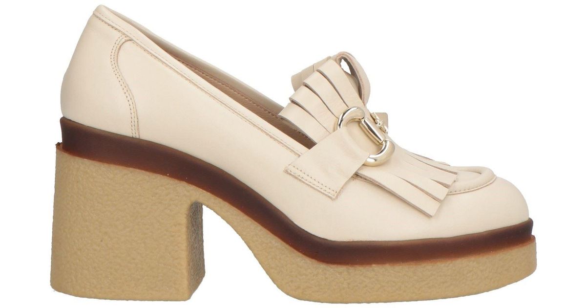 Tsakiris Mallas Loafers Leather in Natural | Lyst