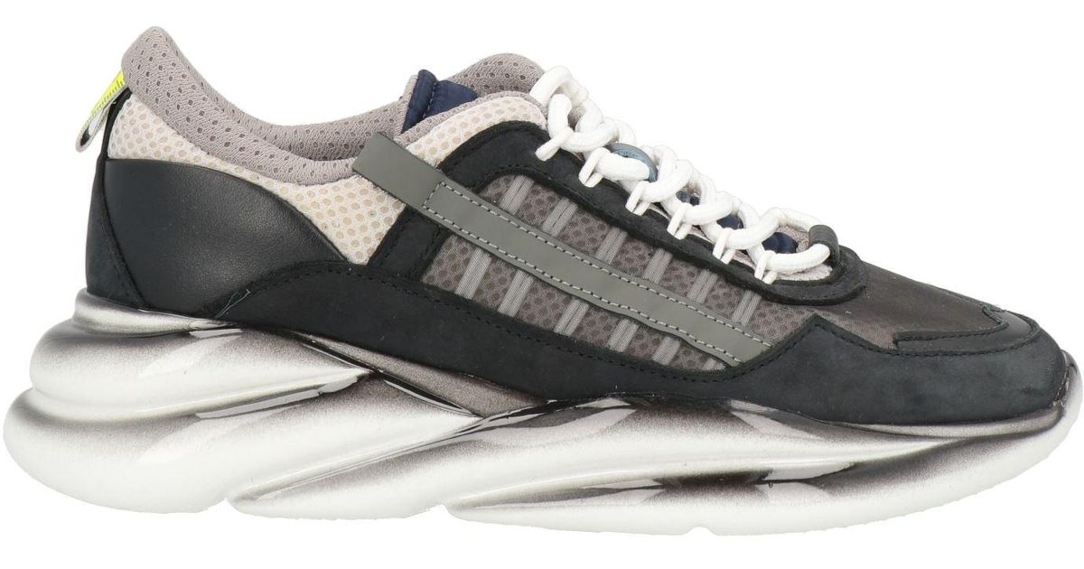 REV SHOES Sneakers Leather, Textile Fibers in Black | Lyst