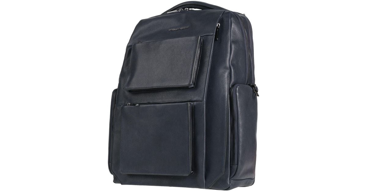 Piquadro Midnight Backpack Cow Leather in Blue for Men | Lyst