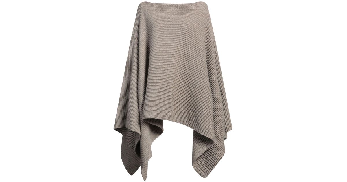 The Row Cape Cashmere in Gray | Lyst