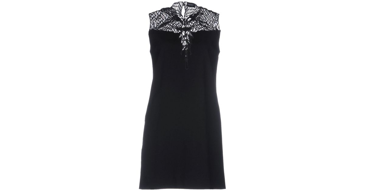 Marcelo Burlon Tulle Short Dress in Black - Lyst