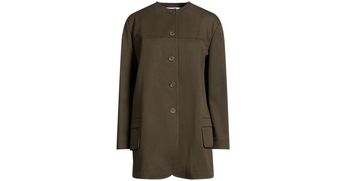 Max Mara Sfilata Military Jacket Cotton in Green | Lyst UK