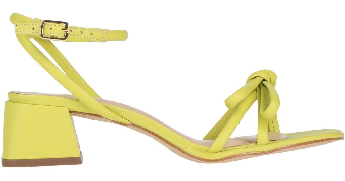 Miss Unique Sandals Leather in Yellow | Lyst