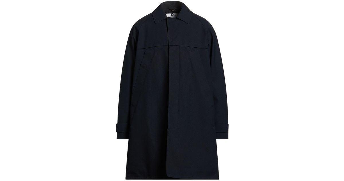 ADHOCONCEPT Overcoats & Trench Coats in Blue for Men | Lyst UK