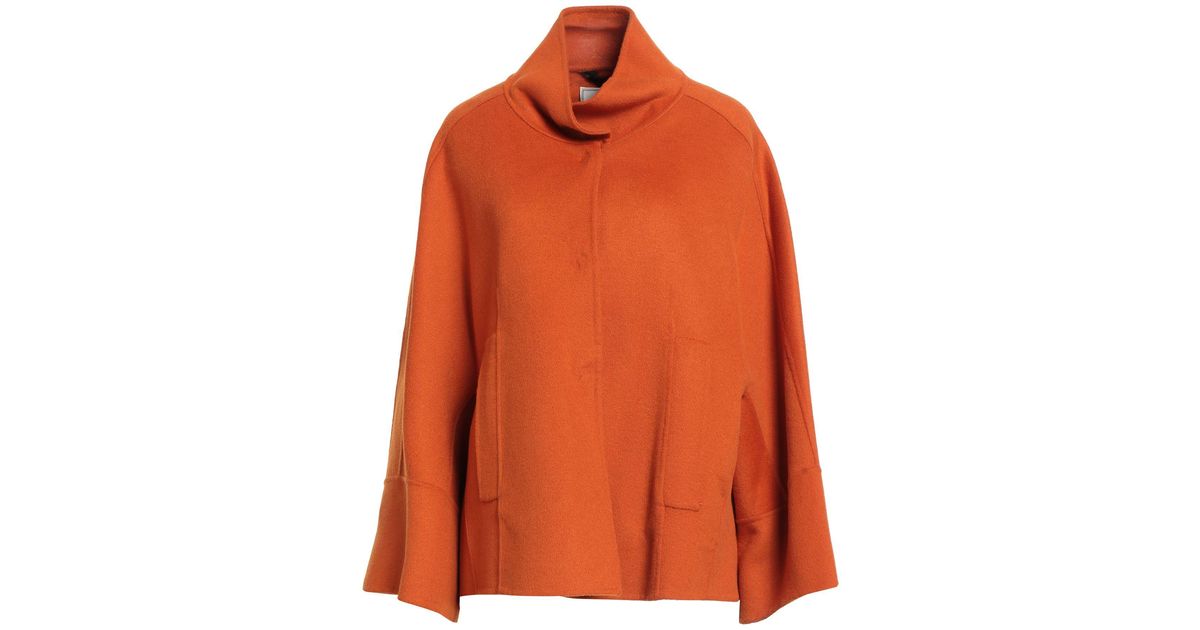 Paltò Coat in Orange | Lyst UK