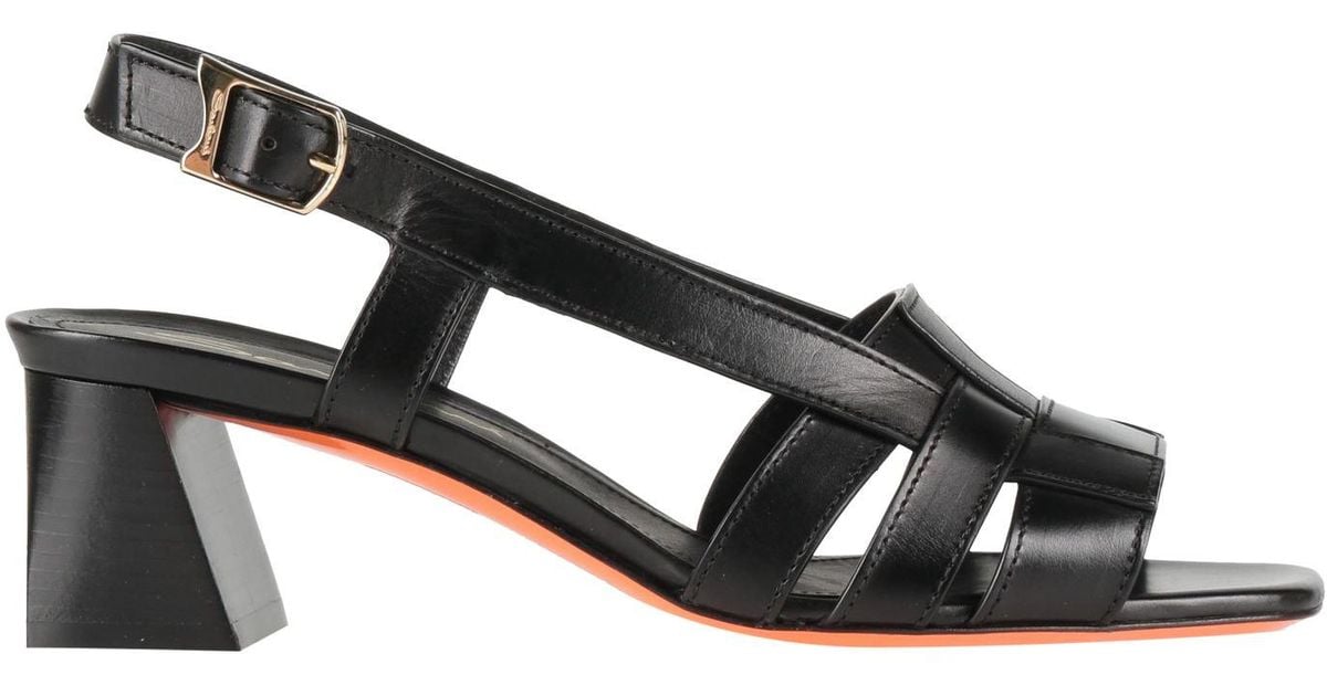 Santoni Sandals in Black | Lyst