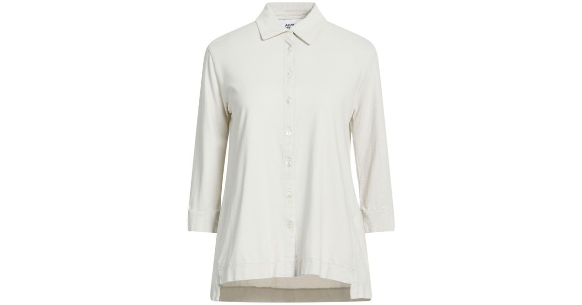 Alpha Studio Shirts in White | Lyst UK