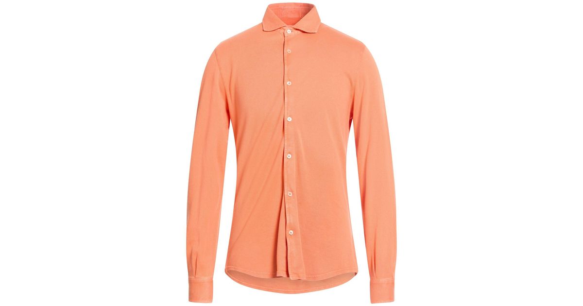Fedeli Shirts in Orange for Men | Lyst UK