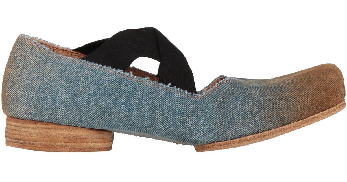 Uma Wang Ballet Flats Textile Fibers in Blue | Lyst