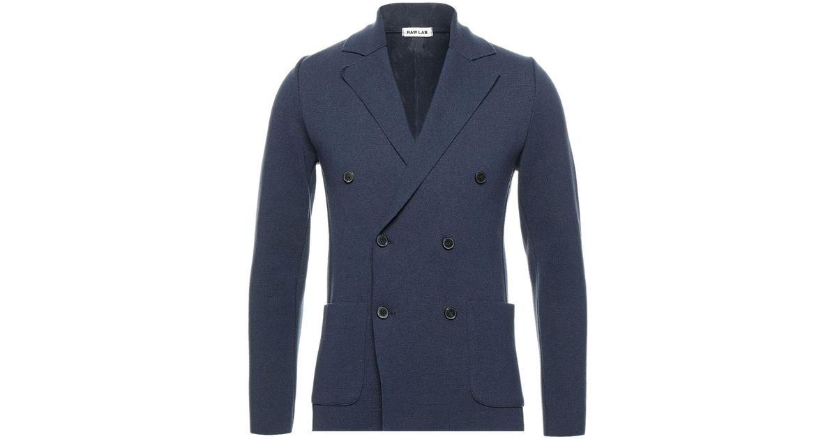 RAW LAB Blazer in Blue for Men | Lyst