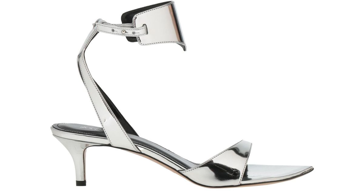 Isabel Marant Sandals Polyurethane, Polyester in White | Lyst