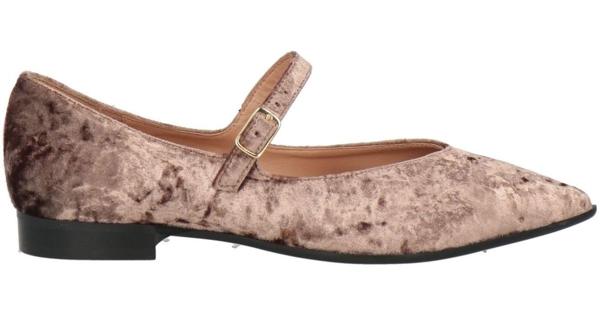 Status Ballet Flats Textile Fibers in Brown | Lyst