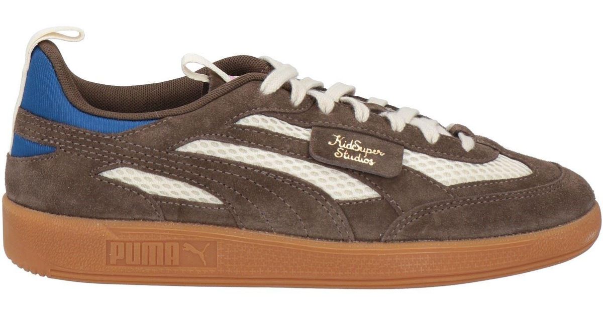 PUMA Sneakers Leather, Textile Fibers in Brown for Men | Lyst