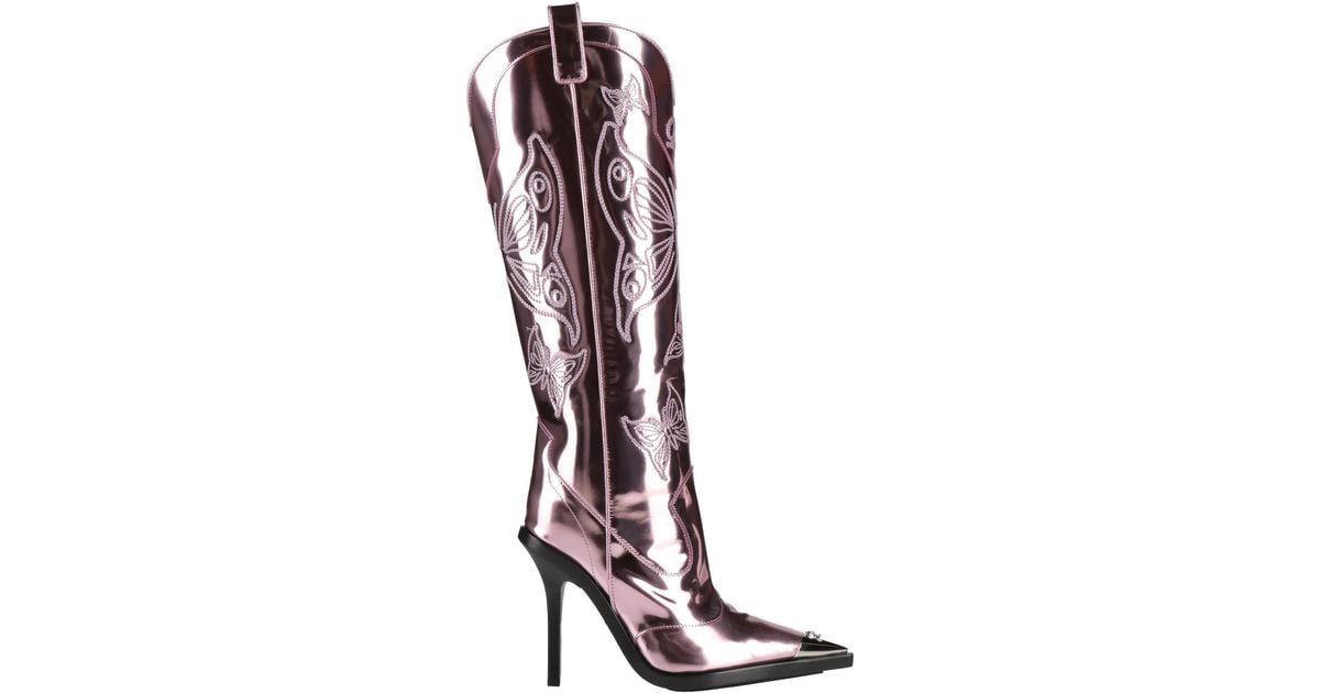 Versace Boot Leather in White | Lyst