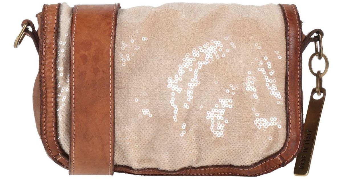 Caterina Lucchi Cross-Body Bag Calfskin, Technical Fibers in Natural | Lyst