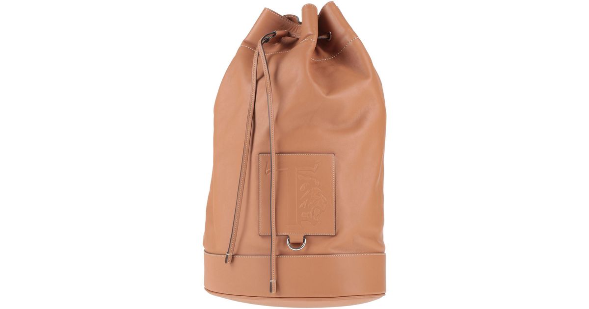 Tod's Tan Backpack Leather in Brown for Men | Lyst
