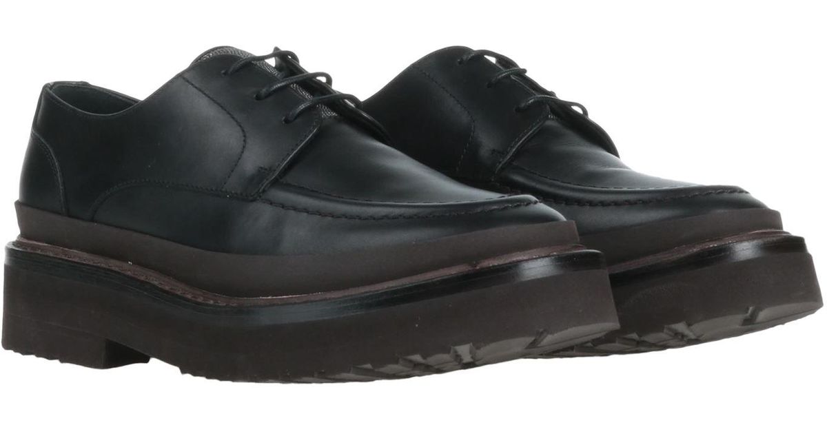 Brunello Cucinelli Lace-Up Shoes Soft Leather in Black | Lyst