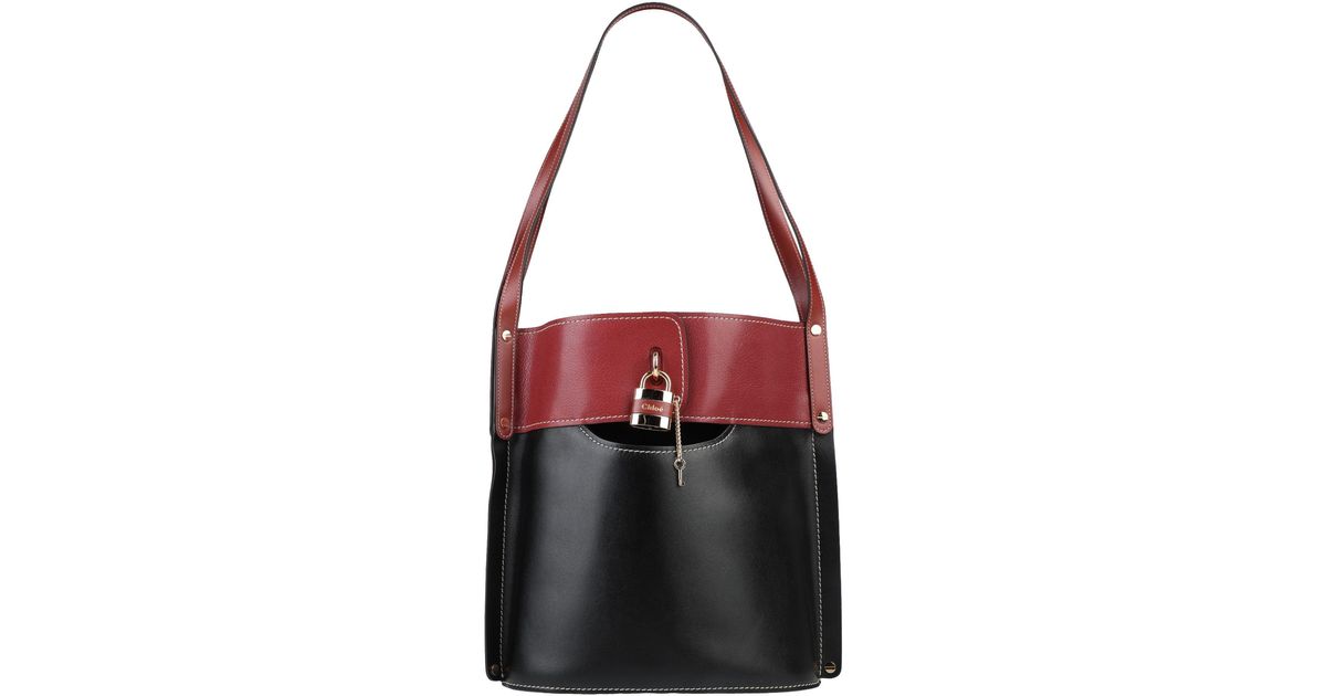 Chloé Shoulder Bag Calfskin, Goat Skin in Red | Lyst
