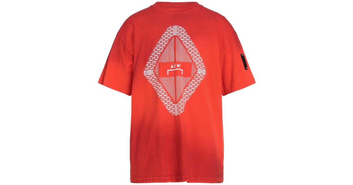 A_COLD_WALL* T-Shirt Cotton in Red for Men | Lyst UK
