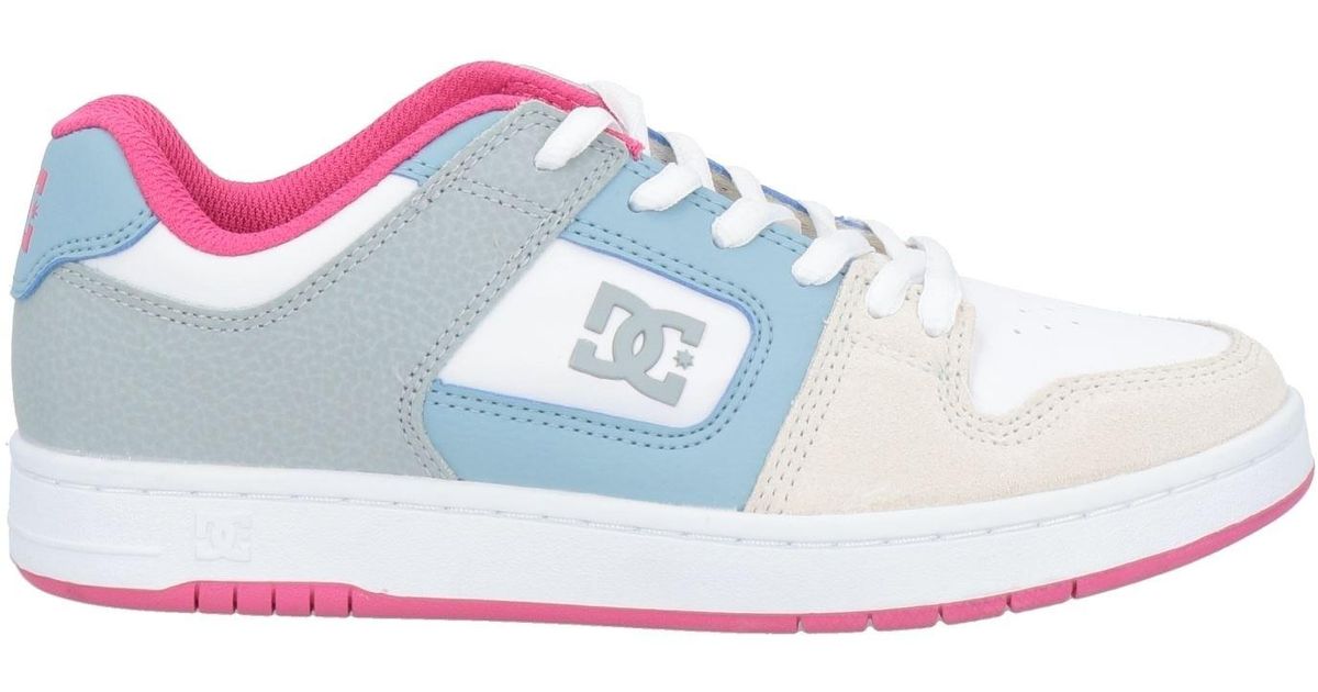 DC Shoes Sneakers Leather, Textile Fibers in White | Lyst