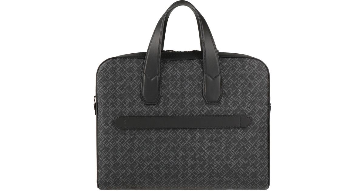 dunhill Handbag Leather in Black for Men | Lyst