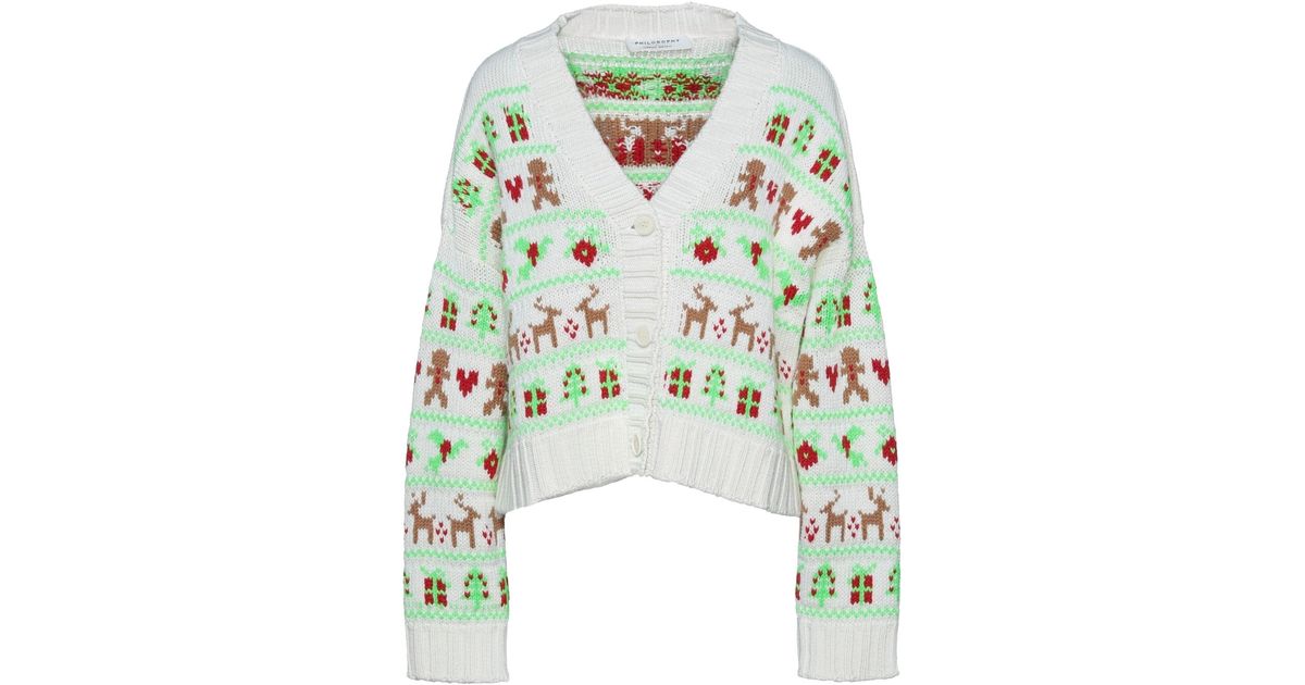 Philosophy Di Lorenzo Serafini Cardigan in Green | Lyst UK