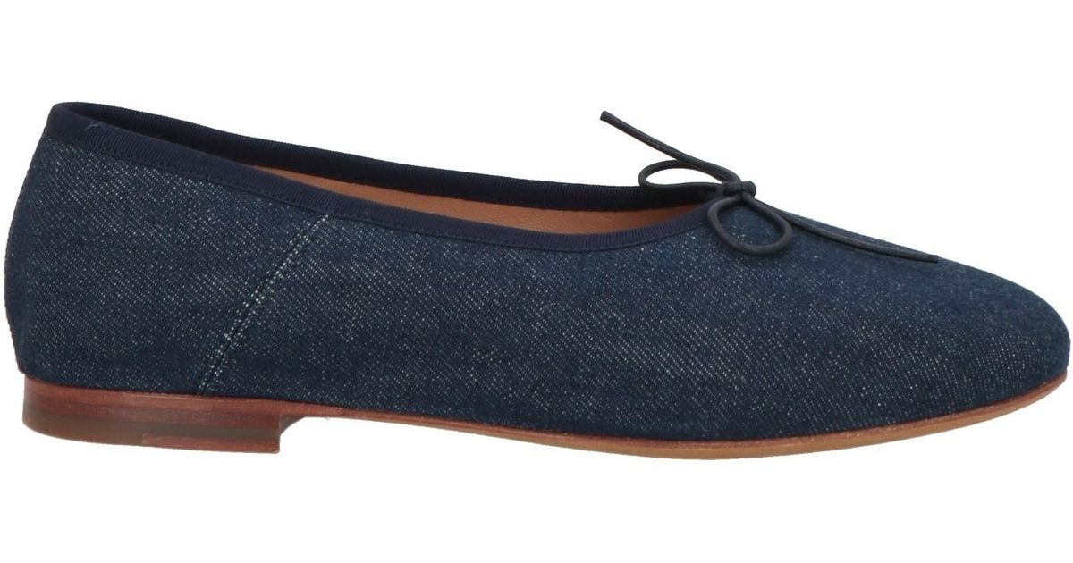 Mansur Gavriel Ballet Flats Textile Fibers in Blue | Lyst