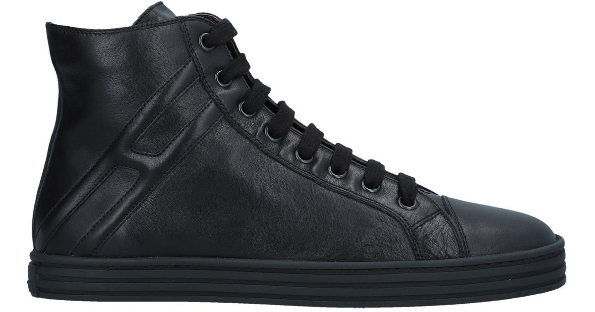 Hogan Rebel Leather High-tops & Sneakers in Black - Lyst