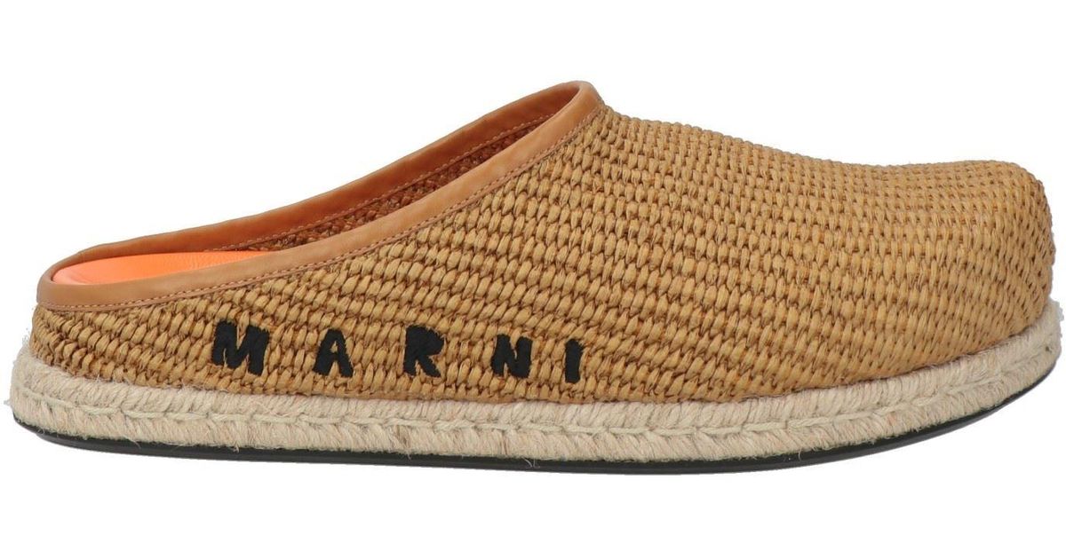 Marni Camel Mules & Clogs Textile Fibers in Brown for Men | Lyst