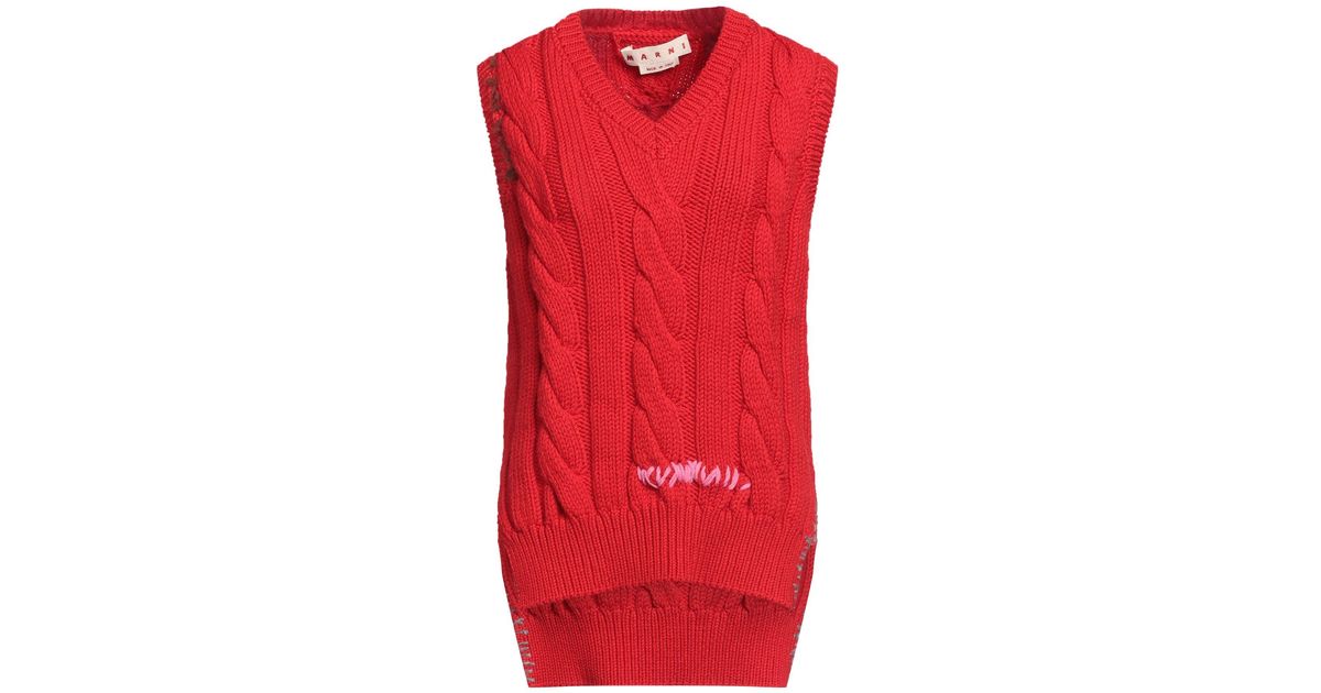 Marni Sweater in Red | Lyst