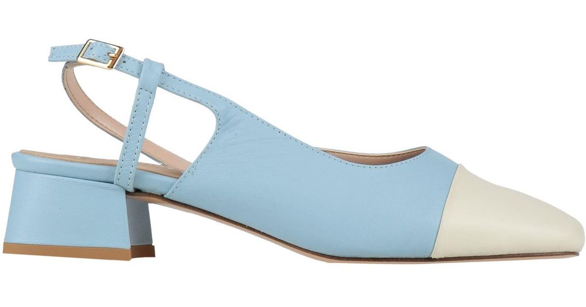 Divine Follie Sky Pumps Leather in Blue | Lyst UK