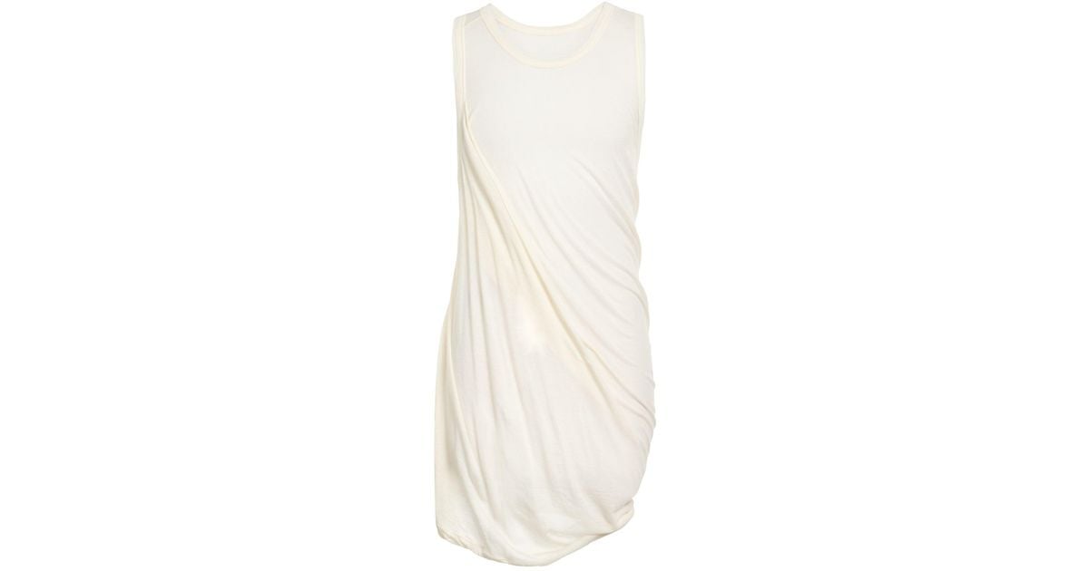 Rick Owens Cream Tank Top Cotton in White for Men | Lyst UK