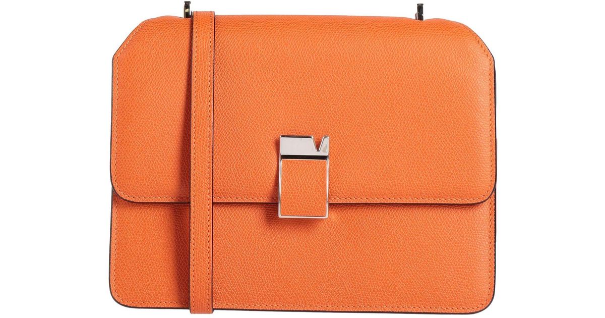 Valextra Cross-Body Bag Calfskin in Orange | Lyst