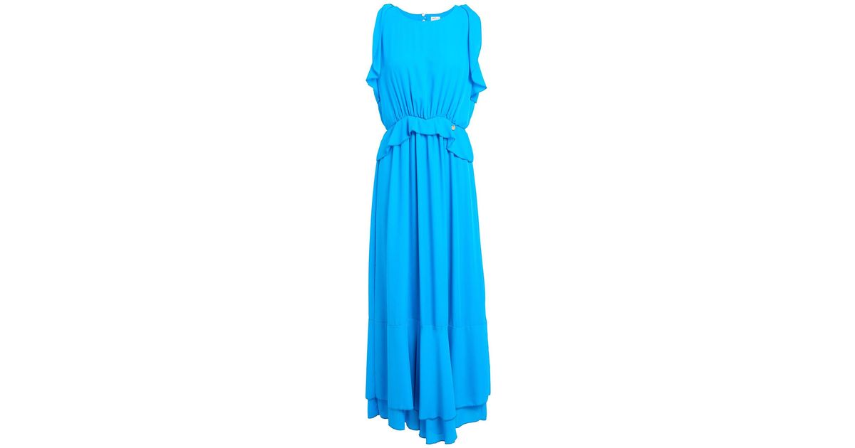 Rebel Queen Azure Maxi Dress Polyester in Blue | Lyst UK