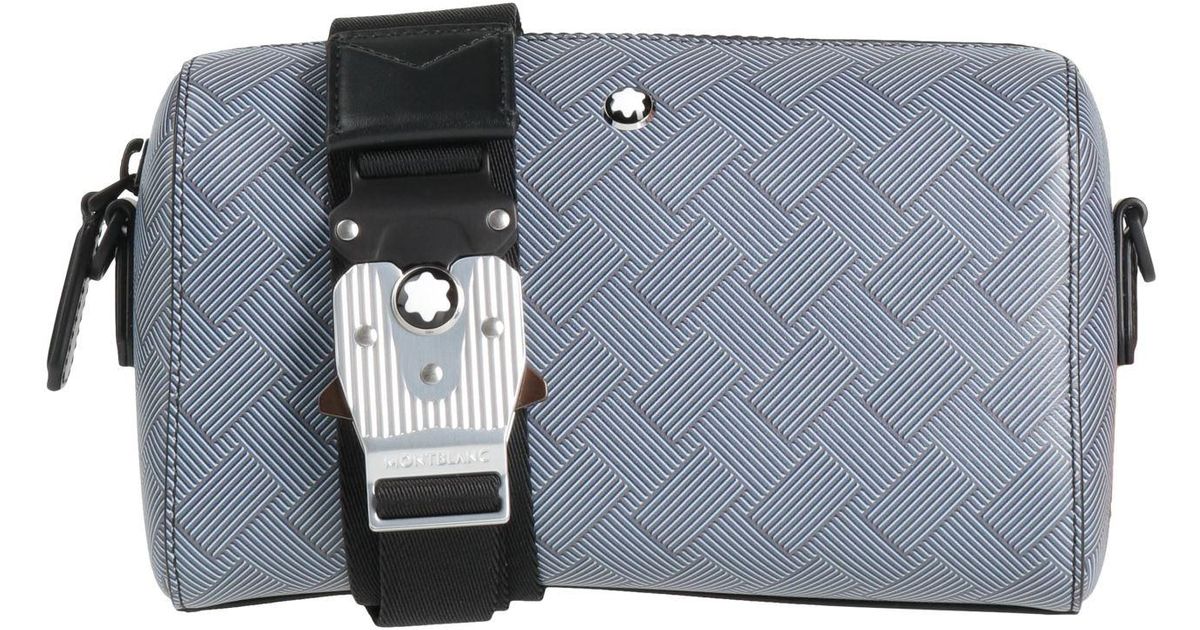 Montblanc Sky Cross-Body Bag Textile Fibers in Blue | Lyst