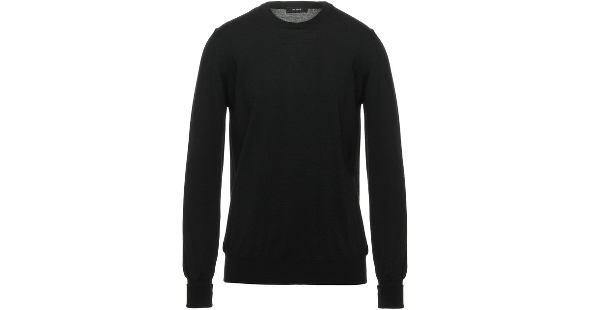 Alpha Studio Jumper in Black for Men | Lyst UK