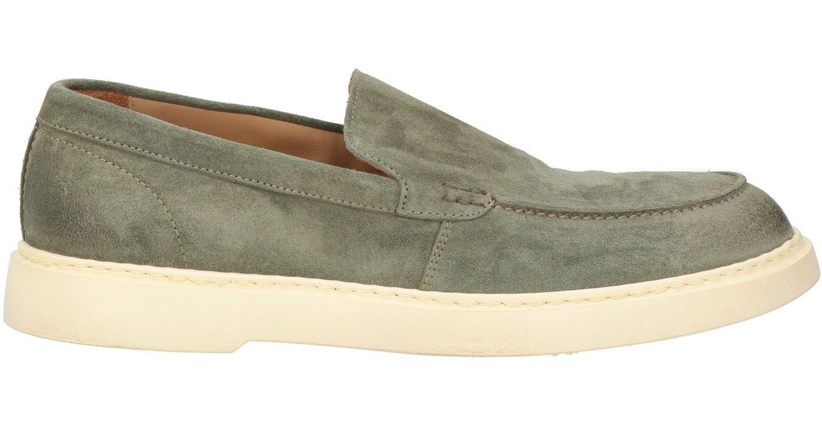 Moma Loafers Leather in Green for Men | Lyst UK