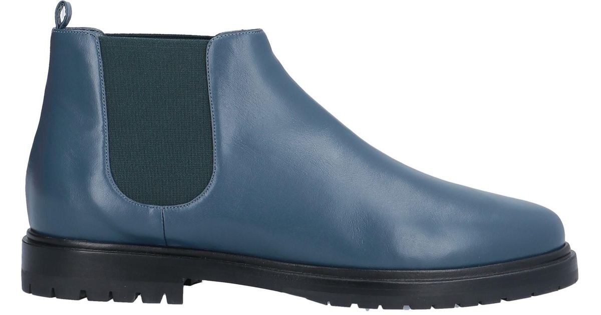 Rodo Leather Ankle Boots in Slate Blue (Blue) - Lyst